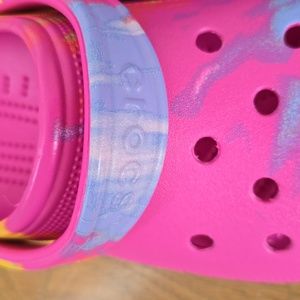 CROCS | Shoes | Croc Brand Mens Pink And Blue Shoes Size 1 | Poshmark